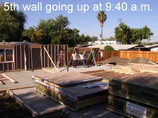 California Precut Homes - House going up