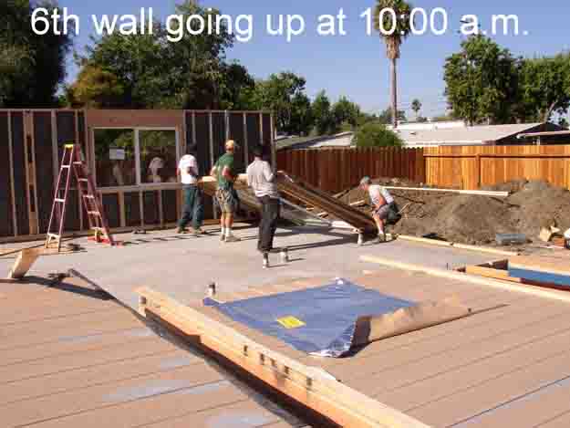 California Precut Homes - House going up
