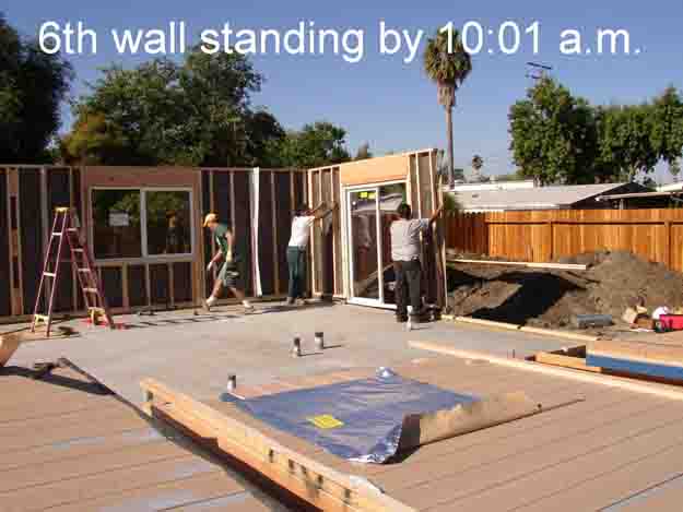 California Precut Homes - House going up