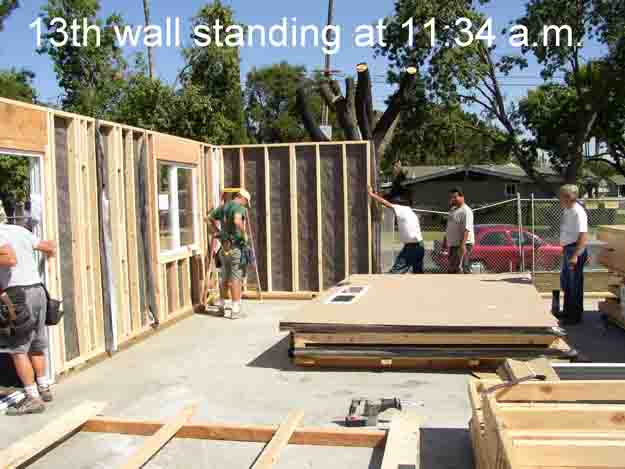 California Precut Homes - House going up