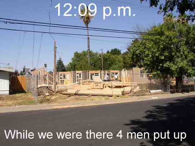 California Precut Homes - House going up